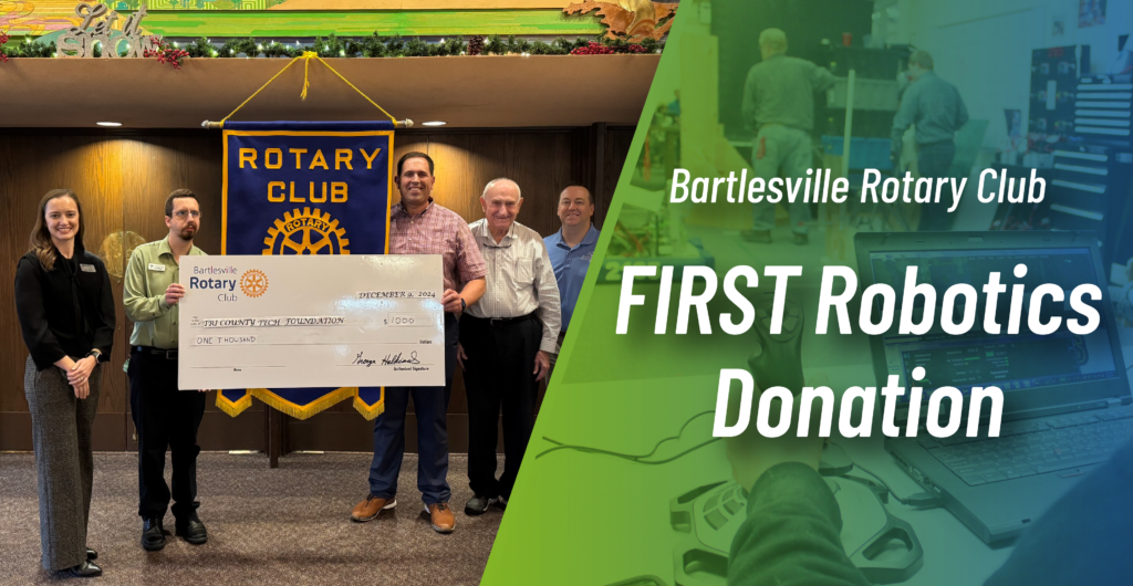 Tri County Tech | Bartlesville Rotary Club Awards $1,000 Grant to Tri ...